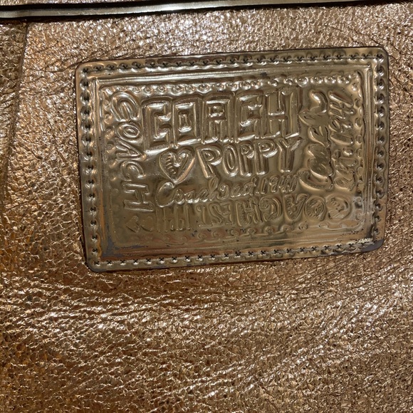 Coach | Bags | Coach Gold Metallic Purse | Poshmark